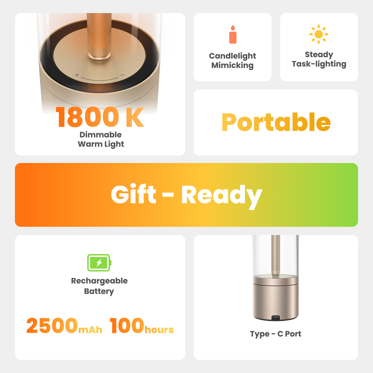 LED Rechargeable Table Lamp & Candel Lamp | Yeelight – YEELIGHT